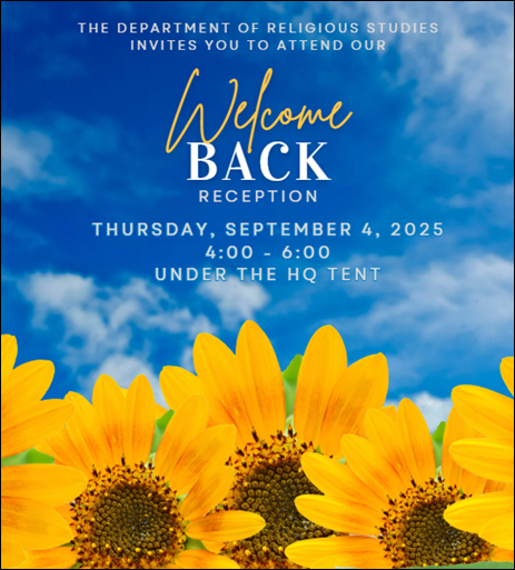 RLST Welcome Back Reception | Religious Studies